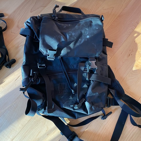 Topo Designs | Bags | Topo Designs Rover Pack Mini Backpack Black With ...